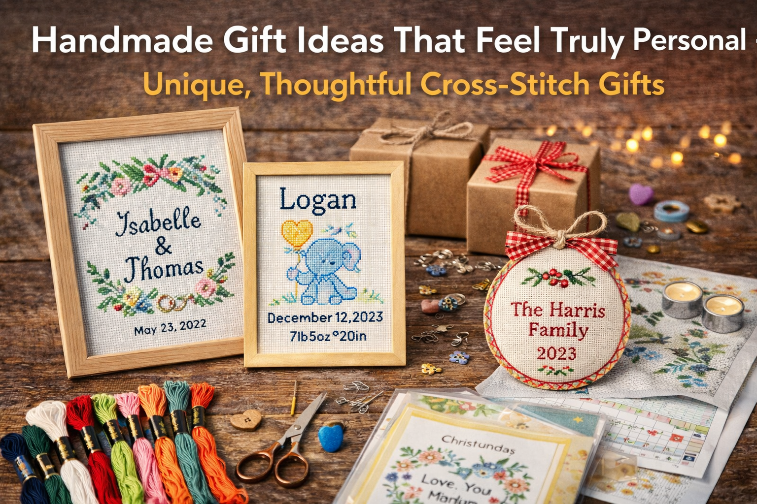 Handmade Gift Ideas for Every Occasion | Personalized Cross-Stitch ...