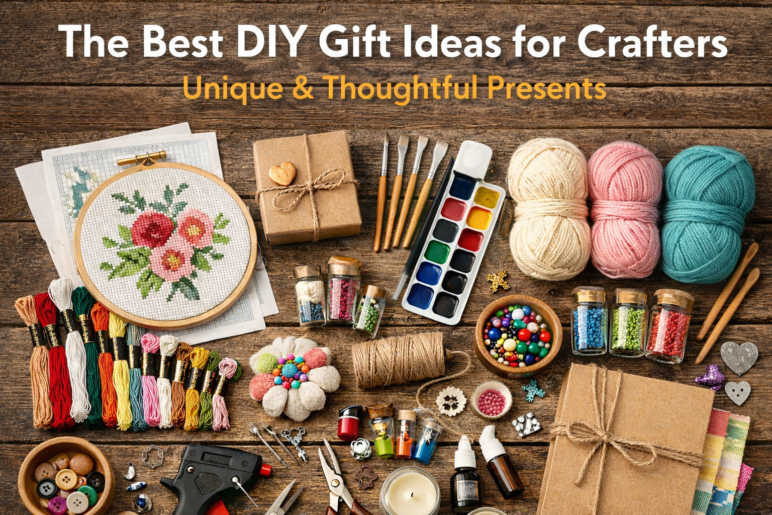 Best DIY Gift Ideas for Crafters | Personalized Cross-Stitch Gifts | AimDIY