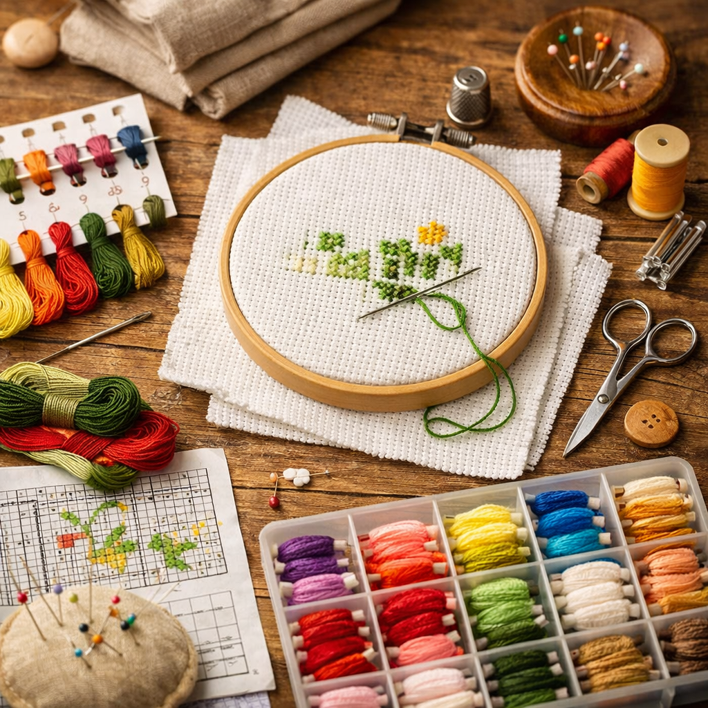 Basic Cross Stitch Techniques Guide (Stamped & Counted Kits)