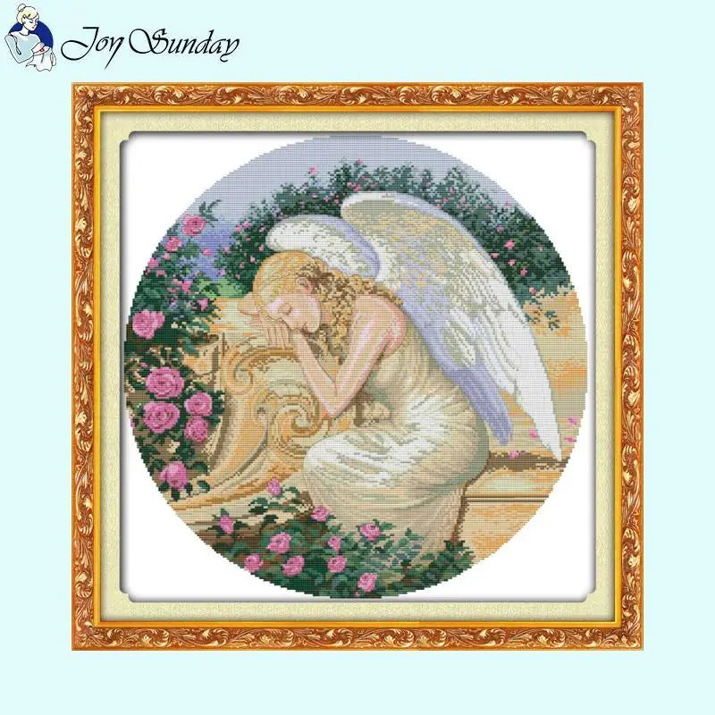 Angels Sleeping Cross Stitch | AIMDIY