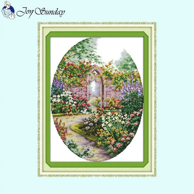 Flower Garden Floral Cross Stitch Patterns | AIMDIY