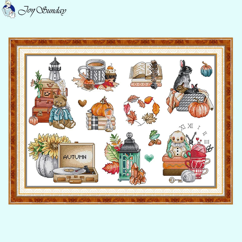 The Scent of Autumn Cross Stitch Kits - Fall-Inspired Patterns for ...
